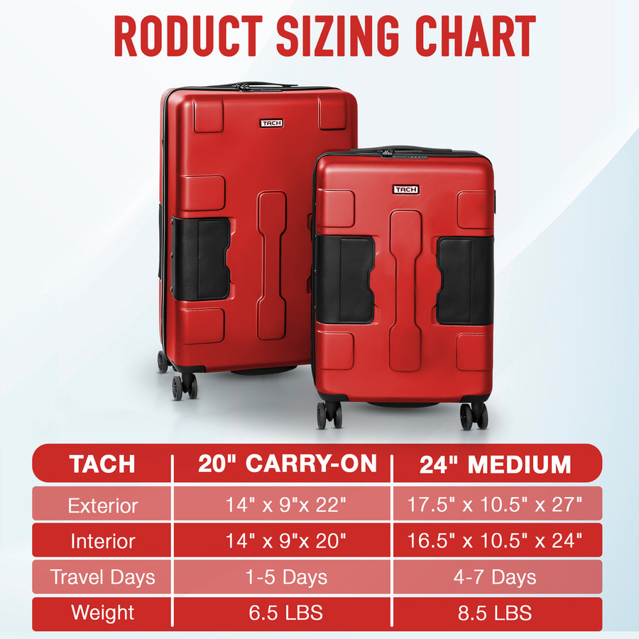 TACH V3 2pc set Medium and Carry-on | TACH Luggage – Tach Luggage